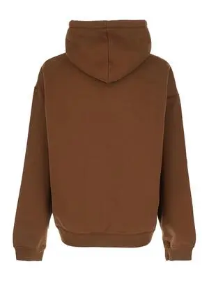 Dsquared2 Hoodie With Drawstring And Logo Lettering On The Front In Cotton For - Brown