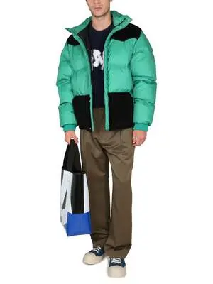 Marni Color-block Down Jacket - Green