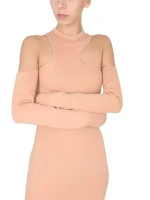Off-White Asymmetric Mini Dress