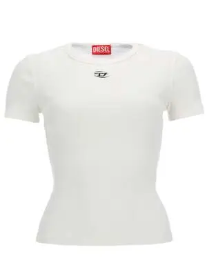 DIESEL® T-ele-long-od Short Sleeve Top - White