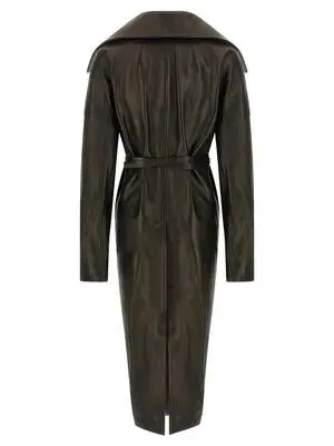 Rick Owens Dracucollar Belted' Coat