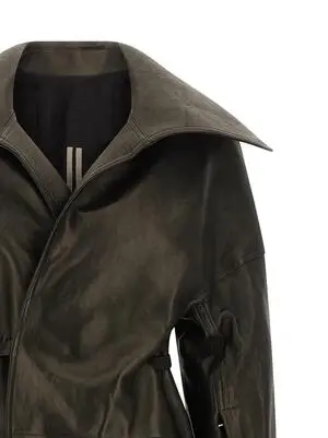 Rick Owens Dracucollar Belted' Coat