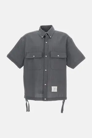 Thom Browne Short-sleeve Oversize Shirt - Multicolor