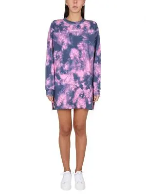 Off-White Tie & Dye Sweatshirt Dress