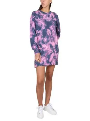 Off-White Tie & Dye Sweatshirt Dress