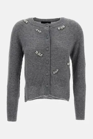 Simone Rocha Cashmere Cardigan With Crystals - Multicolor