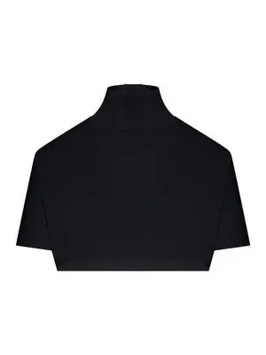 Alaïa Short Cotton Jersey T-shirt - Black