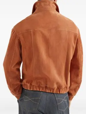 Brunello Cucinelli Suede Leather Jacket