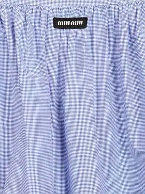 Miu Miu Gingham Skirt