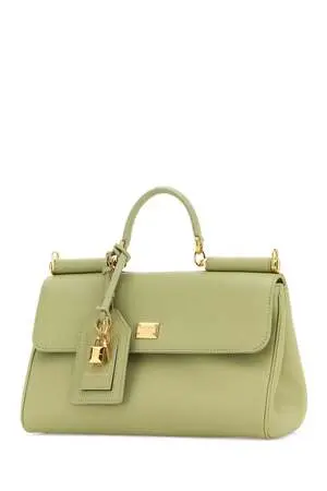 Dolce & Gabbana Pastel Leather My Sicily Handbag - Green