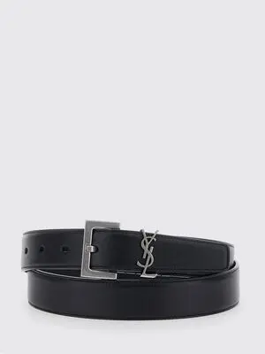 Saint Laurent Calf Leather Belt - Black
