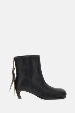 Sacai Leather Ankle Boots - Multicolor