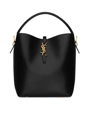 Saint Laurent The 37 In Polished Leather - Black