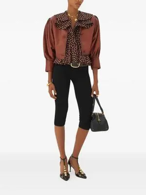 Chloé Cropped Collarless Jacket In Plongé Nappa Leather