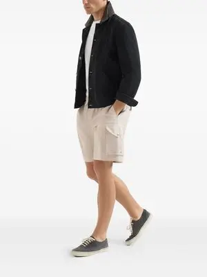 Brunello Cucinelli Linen Cargo Shorts