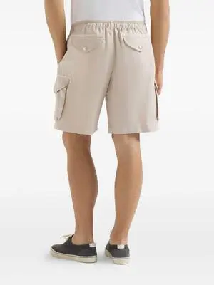 Brunello Cucinelli Linen Cargo Shorts - Multicolor