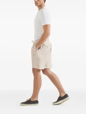 Brunello Cucinelli Linen Cargo Shorts - Multicolor