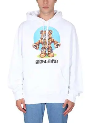 Moschino Teddy Print Sweatshirt - White