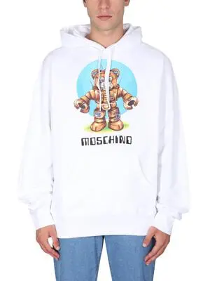 Moschino Teddy Print Sweatshirt - White