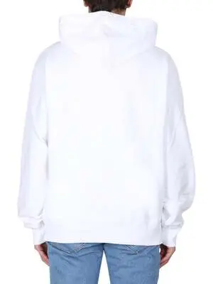 Moschino Robot Teddy Print Hoodie - White