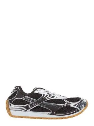Bottega Veneta Sneaker 'orbit' With Logo Lettering Detail In Tech Fabric - Brown