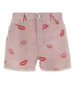 Isabel Marant Étoile Printed Denim Lesia Shorts - Multicolor