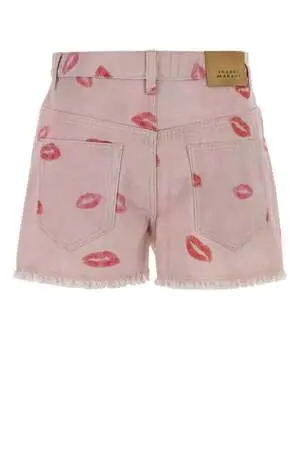 Isabel Marant Étoile Printed Denim Lesia Shorts - Multicolor