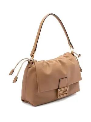 Fendi Mamma Baguette Large Nappa Leather Bag - Brown