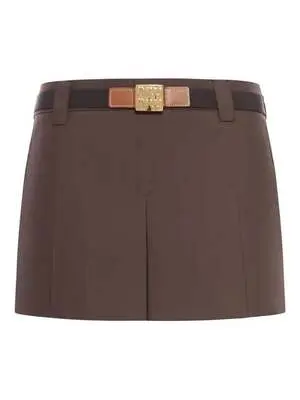 Miu Miu Gabardine Mini Skirt