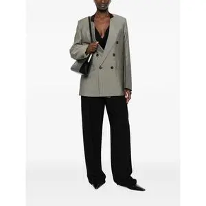 Victoria Beckham Grey Jackets Blazers