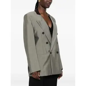 Victoria Beckham Grey Jackets Blazers