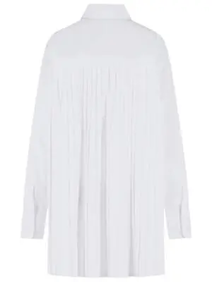 Sportmax Cotton Blend Shirt Dress - White
