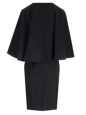 Chloé Cape Sleeves Mini Dress