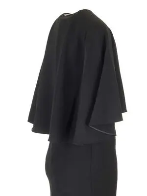 Chloé Cape Sleeves Mini Dress