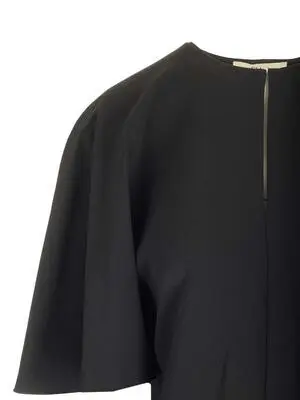 Chloé Cape Sleeves Mini Dress