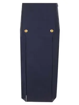 Chloé Wool Midi Skirt - Blue