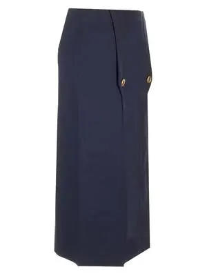 Chloé Wool Midi Skirt