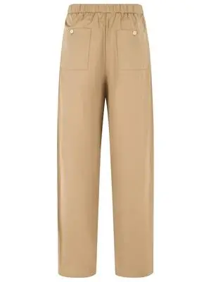JIL SANDER Cereal' Beige Cotton Pants