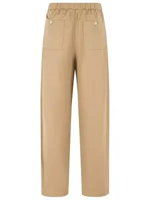JIL SANDER Cotton Pants - Cream