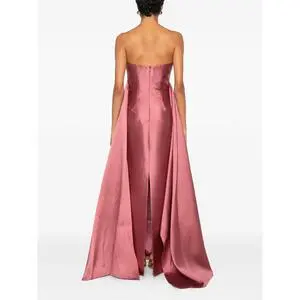 Solace London Strapless Evening Dress - Pink