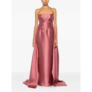 Solace London Strapless Evening Dress - Pink