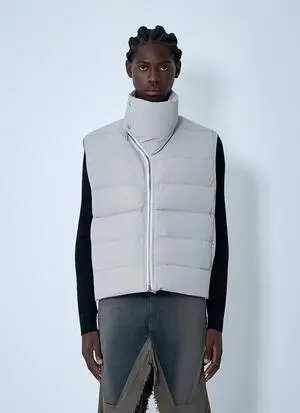 Rick Owens Flight Quilted Vest - White
