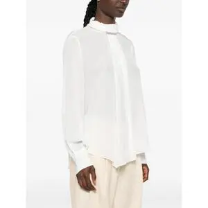 Brunello Cucinelli Silk Blouse - White