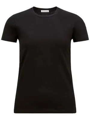 Moncler Logo Patch Cotton Jersey T-shirt