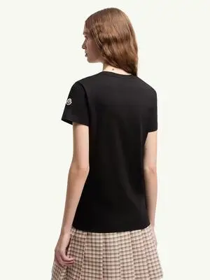 Moncler Logo Patch Cotton Jersey T-shirt