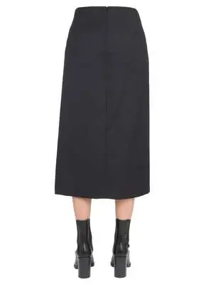 Alexander McQueen Wool And Mohair Skirt