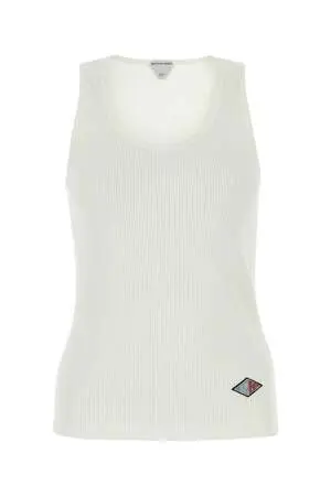 Bottega Veneta Stretch Cotton Tank Top - White