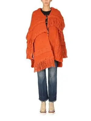 Stella McCartney Knitted Textured Coat - Multicolor