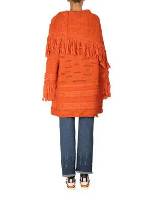 Stella McCartney Knitted Textured Coat - Multicolor