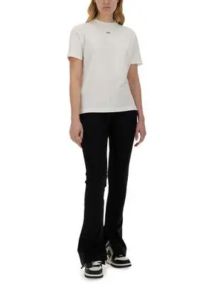 Off-White Cotton Logo T-shirt - White